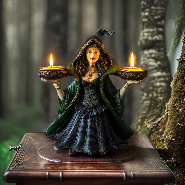 Hocus Pocus Witch Double Votive Holder - Cast a Stone
