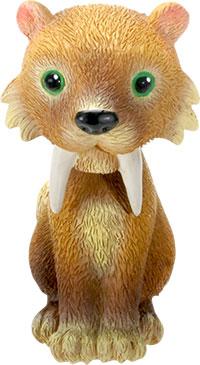Cute Sabertooth Tiger Figurine - Cast a Stone