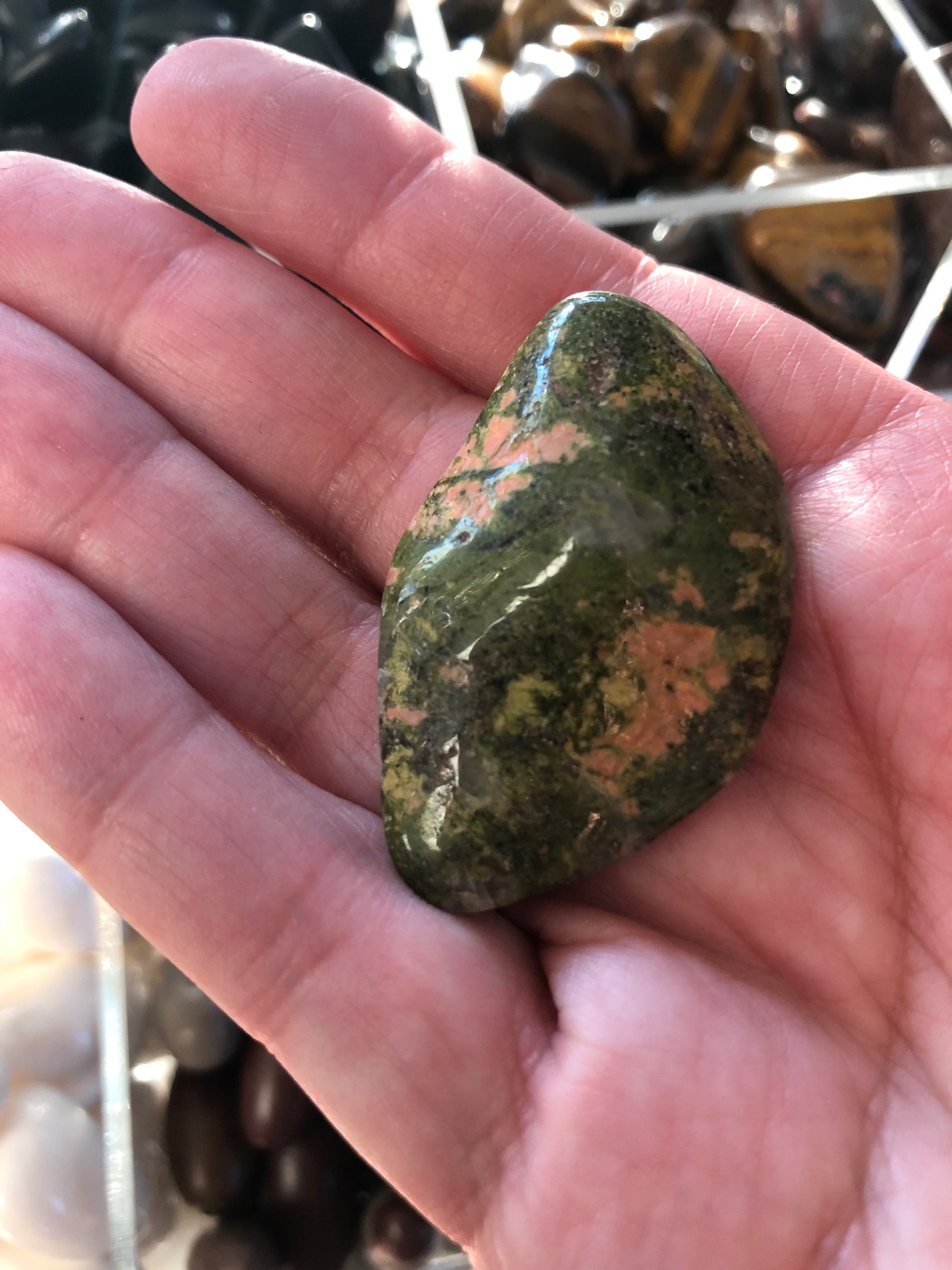 Home / Products / Unakite Tumbled Gemstone