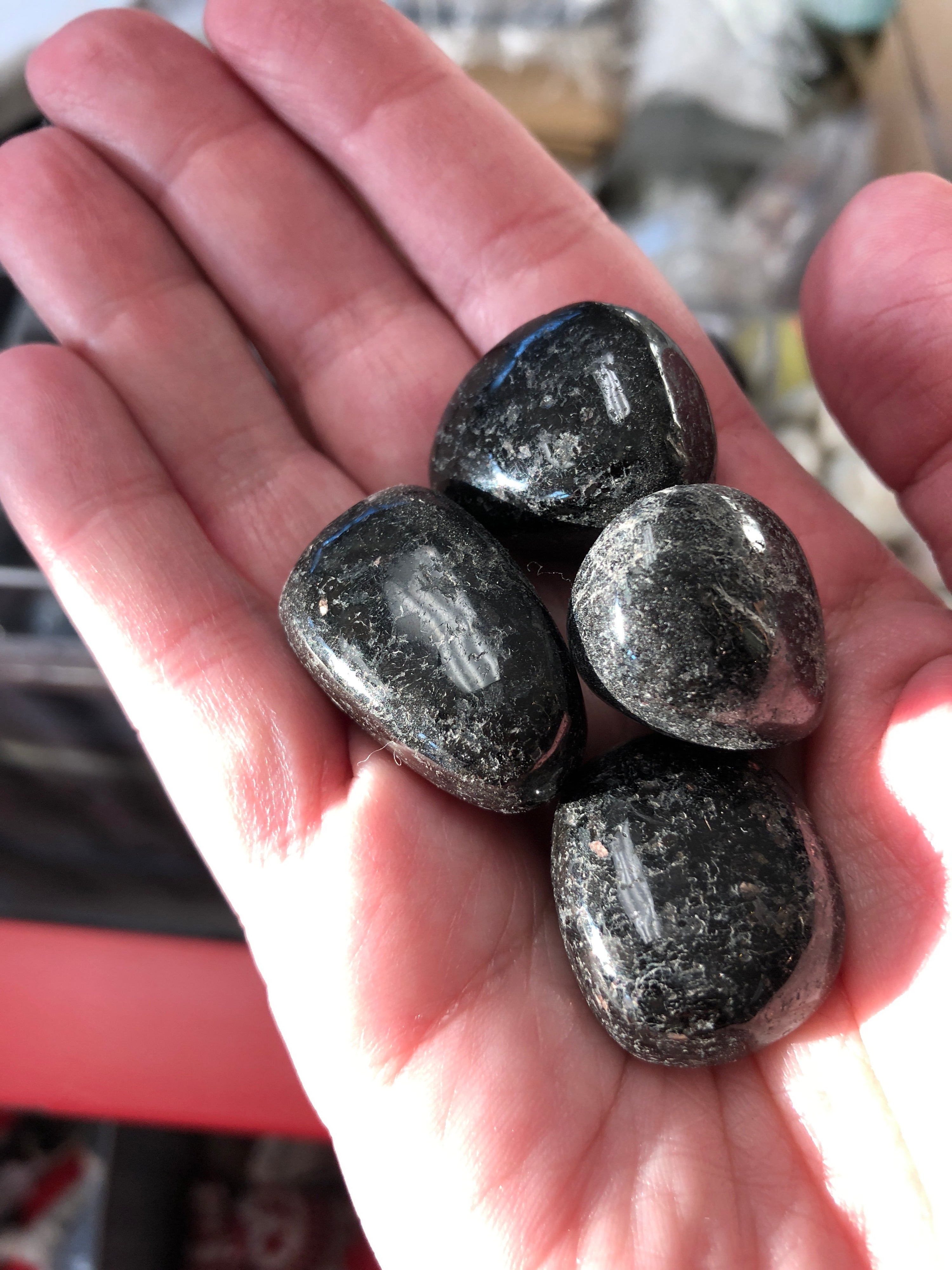 Nuummite Tumbled Gemstone - Cast a Stone