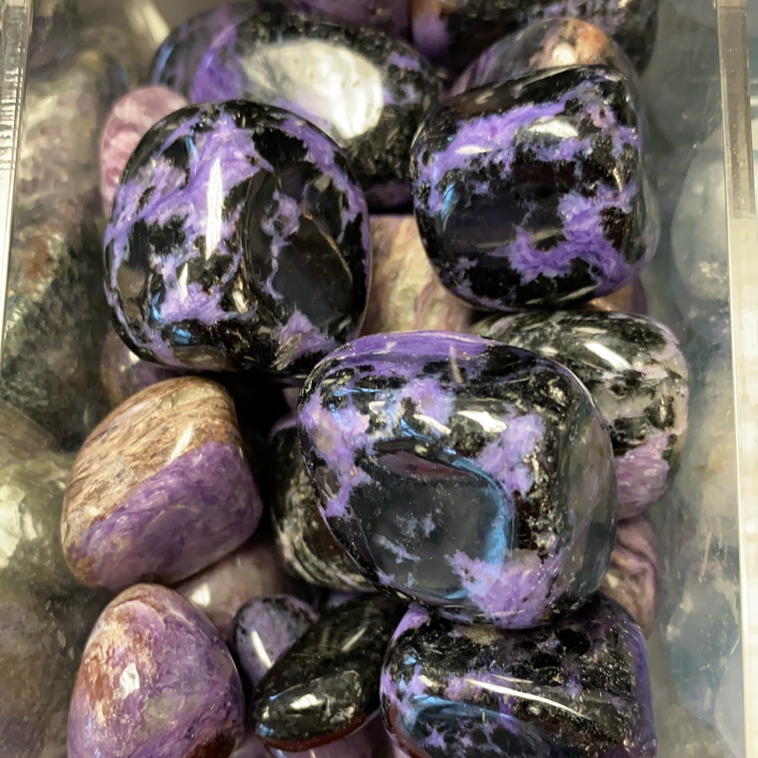 Charoite Tumbled Gemstone (Russia) - Cast a Stone