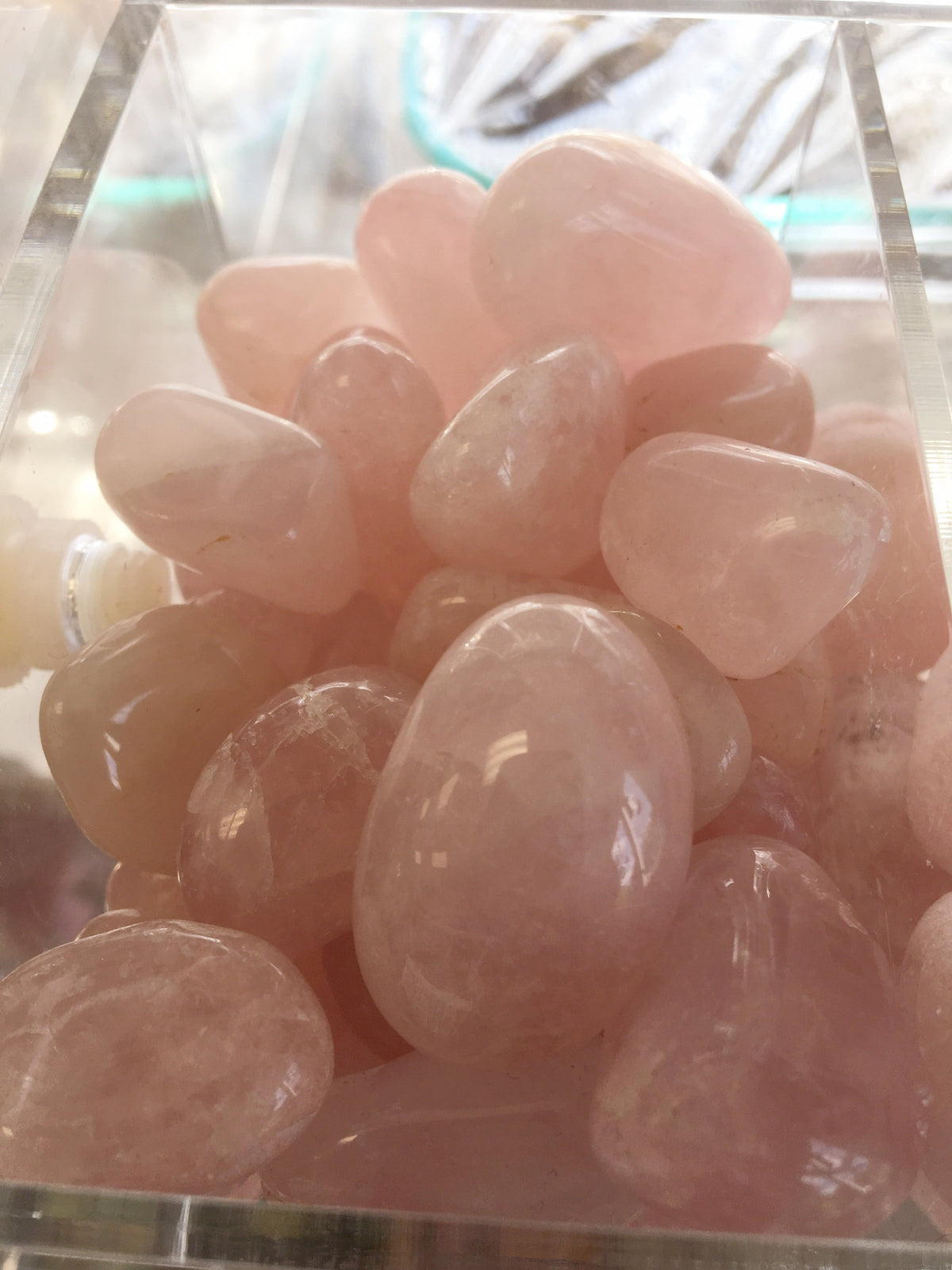 Rose Quartz Tumbled Gemstone - Cast a Stone