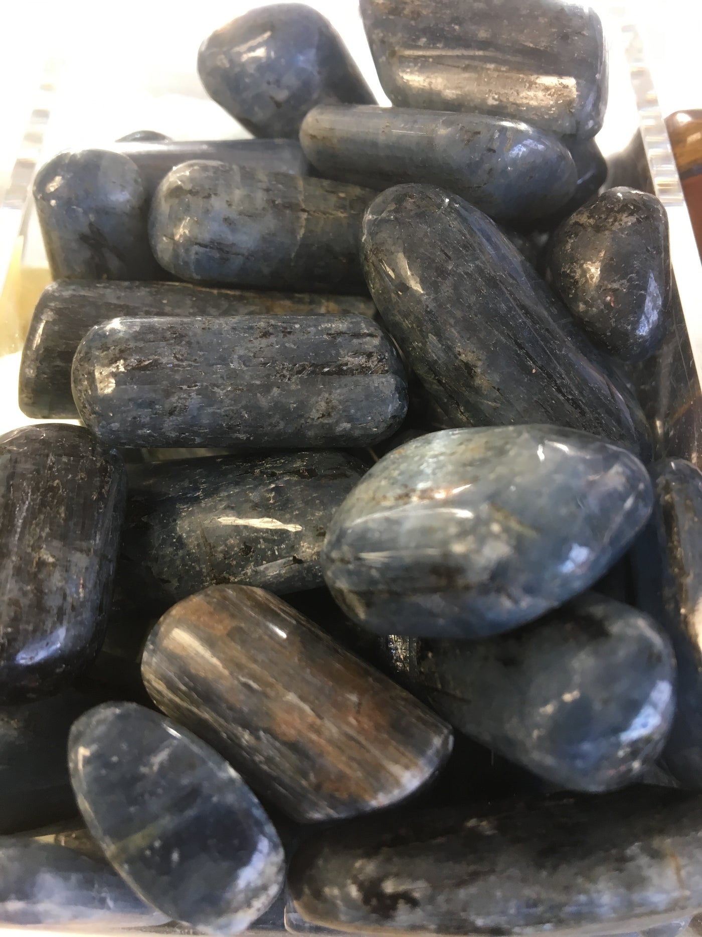 Blue Kyanite Tumbled Gemstone - Cast a Stone