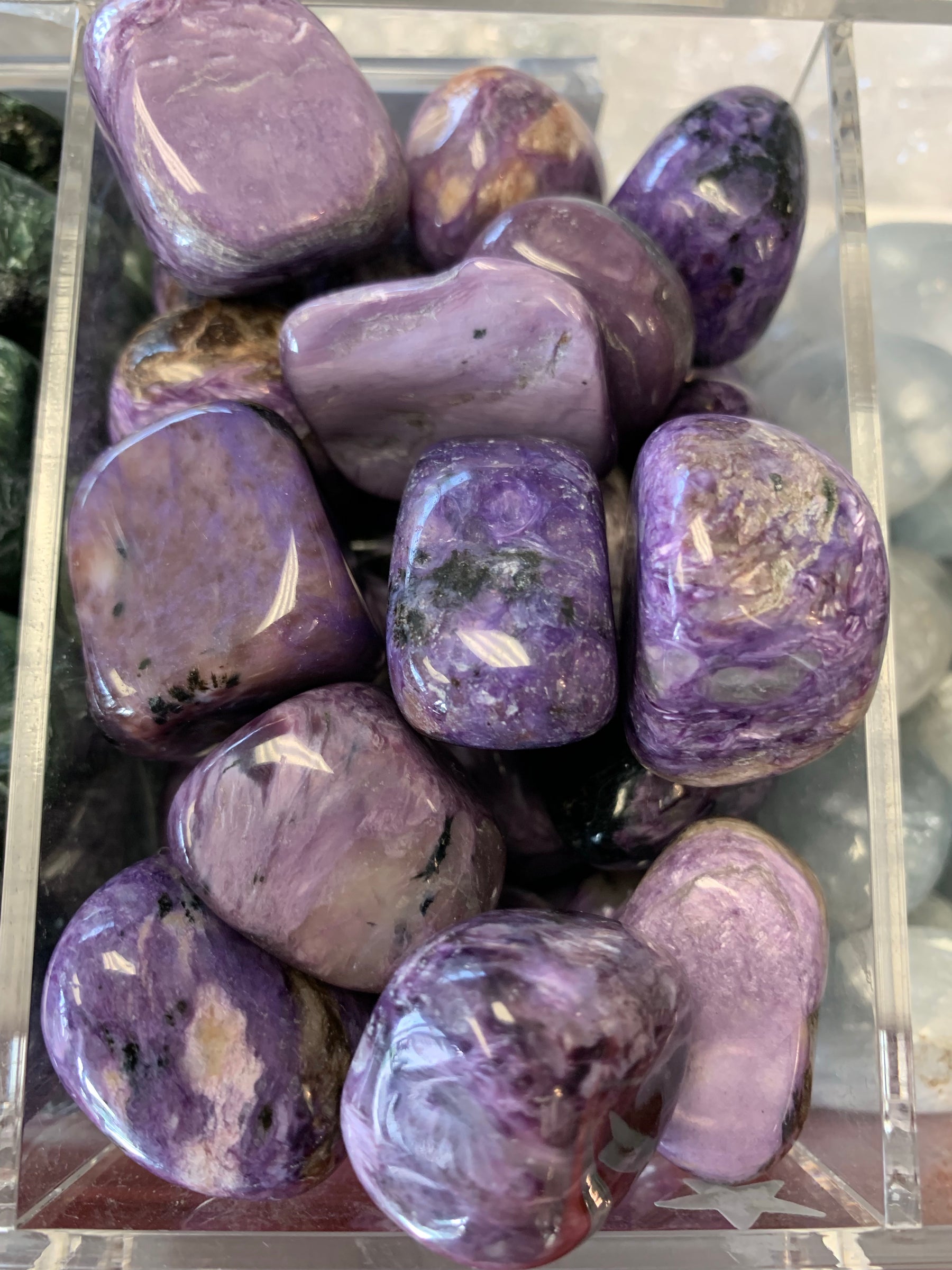 Charoite Tumbled Gemstone (Russia) - Cast a Stone